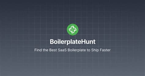 boilerplatehunt mkdirs the best directory boilerplate with ai