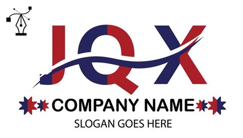Logotipo da letra JQX | vetor Premium gerado com IA