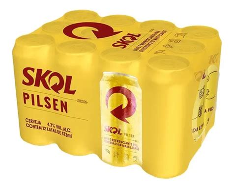 Pack Cerveja Skol Lata 473ml Com 12 Unidades Mercadolivre