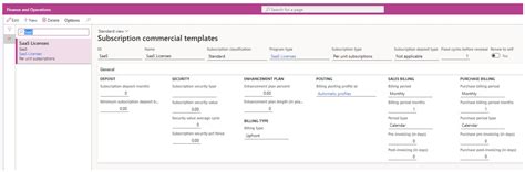 Configuring Subscription Commercial Templates Bluefort Learn