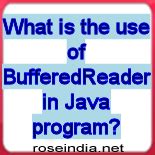 What Is The Use Of Bufferedreader In Java Program