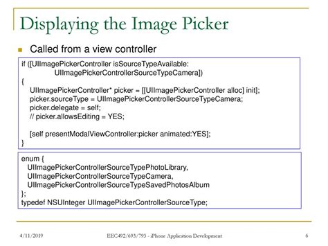 eec 492 693 793 iphone application development ppt download