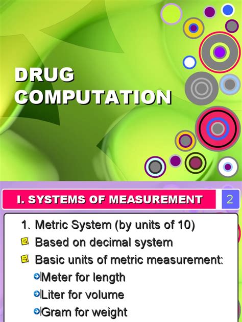 Drug Computation Iv Comp Pdf Intravenous Therapy Litre