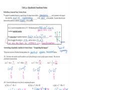 Quadratic Functions Definition General Form And Vertex Course Hero