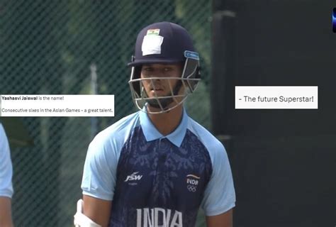 Yashasvi Jaiswal Breaks Multiple Records With Historic Century In Hangzhou Asian Games 2023