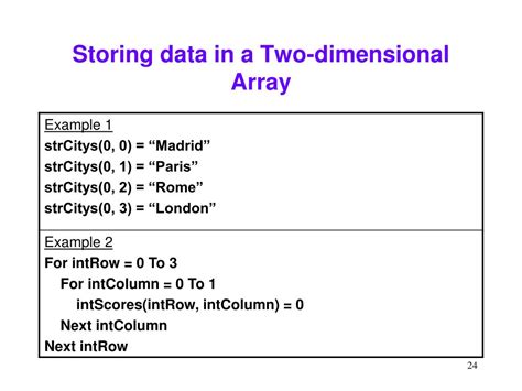 Ppt Microsoft Visual Basic 2010 Arrays Powerpoint Presentation Free