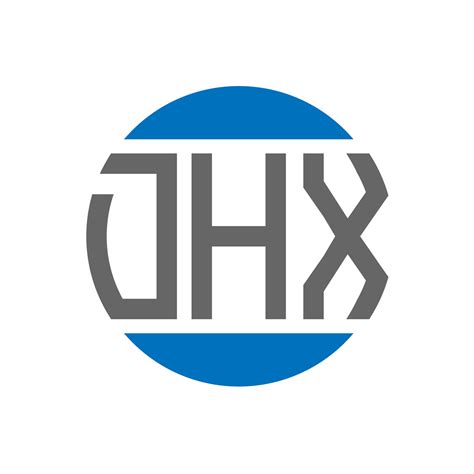 Dhx Letter Logo Design On White Background Dhx Creative Initials