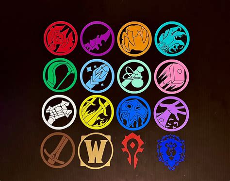 World Of Warcraft Class Icon Decal Sticker 3 New Dracthyr Evoker Etsy