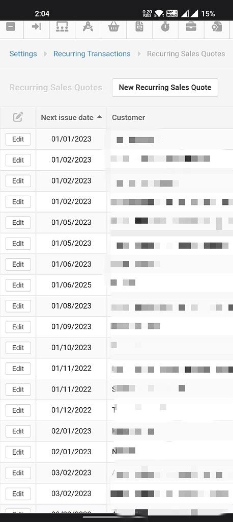 Sort By Next Issue Date Not Working In Recurring Sales Quotes Manager