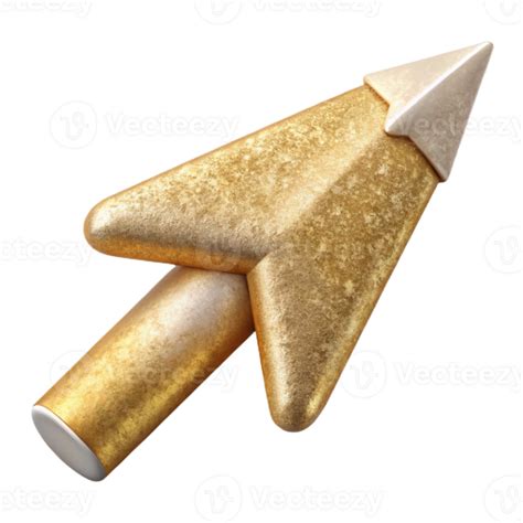 Serene Traditional Arrow Direction Pointer Isolated Cutout For