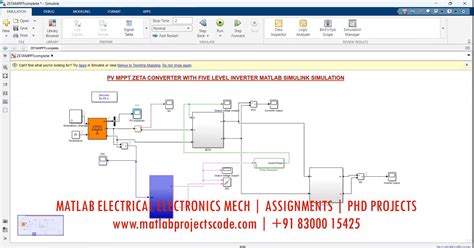 pv mppt zeta converter with five level inverter matlab simulink simulation