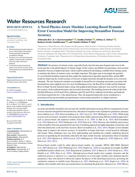 a novel physics‐aware machine learning‐based dynamic error correction