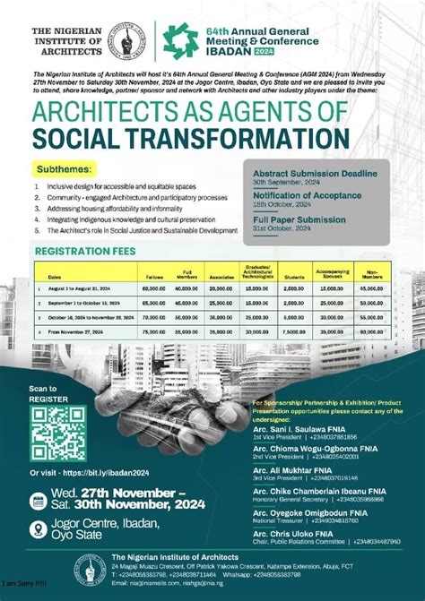 Nigerian Institute Of Architects Nia Agm 2024 Adefowora Taiwo