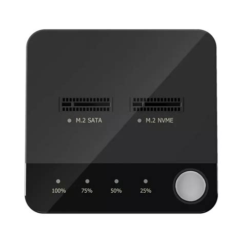 M SATA NVME DUAL BAY Hard Drive Docking Station Clone Duplicatore Offline Clone EUR