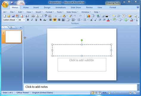 Demo Of Classic Menu For Powerpoint 2007