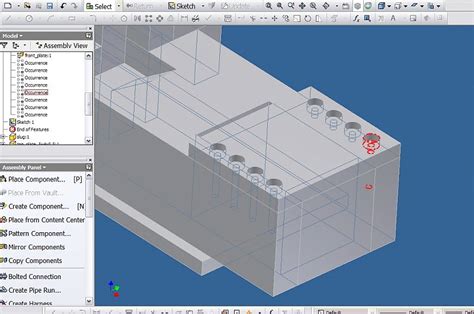 Newbie Problem With Rectangular Patterns Autodesk Inventor Autocad