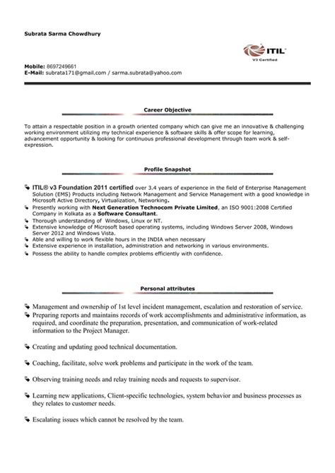 Subrata Sarma Chowdhury Resume Pdf