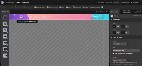 Changing On Page Behavior With Sticky Navigation And Data Driven Design