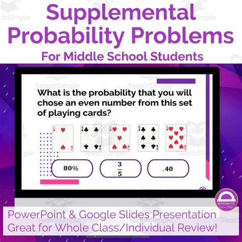 Interactive Probability Problems By Teach Simple