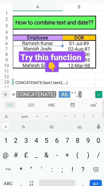 How To Combine Text And Date In Excelhow To Concentrate A Date With