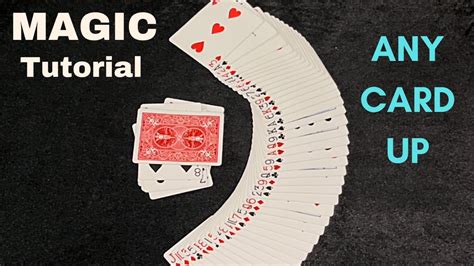 Magic Card Trick Tutorial Simple Any Card Any Number Any Card Up
