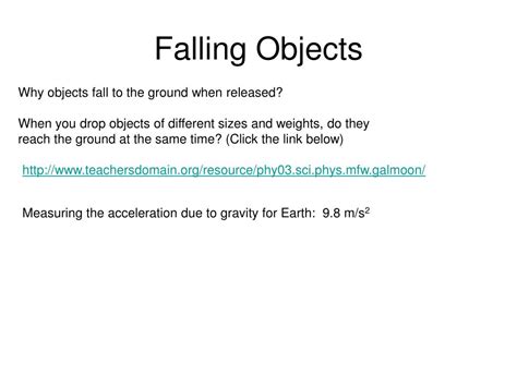 Ppt Chapter 3 Falling Objects And Projectile Motion Powerpoint