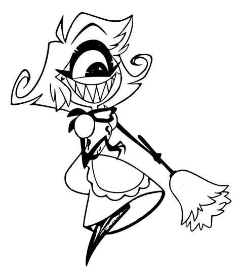 Hazbin Hotel Coloring Pages Coloringlib