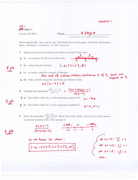 Quiz 1 Solved 3 Questions Of Calculus With Functions I Math 231
