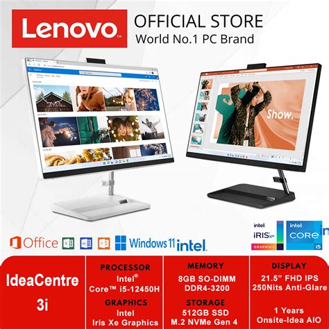 Jual Lenovo All In One Aio I Iap Core I H Gb Gb W Ohs Shopee Indonesia