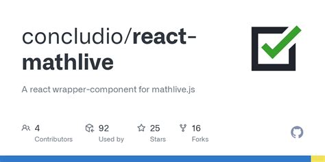 Github Concludioreact Mathlive A React Wrapper Component For