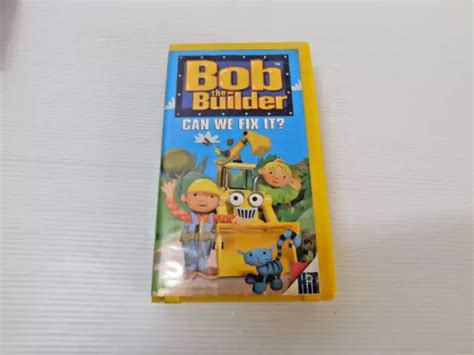 Bob The Builder Can We Fix It Clamshell Vhs 2001 £8 09 Picclick Uk