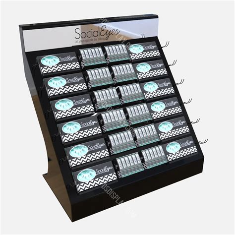 Acrylic Eyelash Box And Cosmetics Display Stand Pds Display