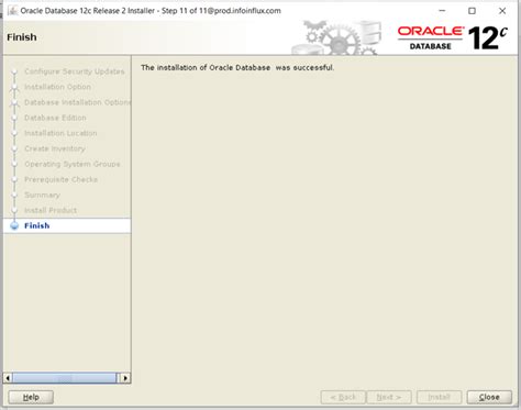 install oracle database 12 2 on linux info influx