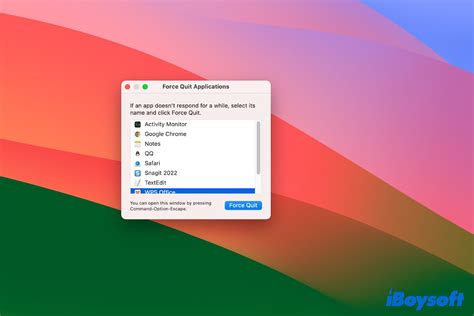learn force quit keys on mac and what to do if they won t work