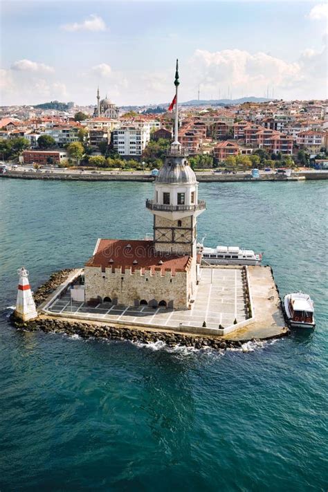 View Of Maiden`s Tower In The Bosphorus In Istanbul Editorial Photo