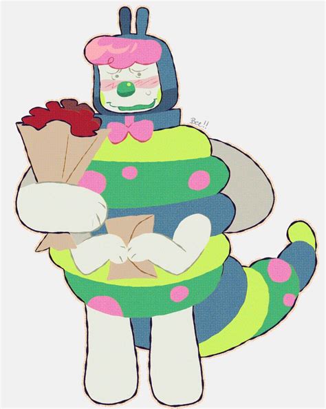 Caterpillar Fursona Flower Bfb Sweater Caterpillar Oc Poob