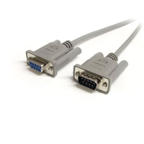 StarTech Com M Black Straight Through DB RS Serial Cable DB RS Serial Extension