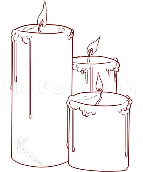 How To Draw Candles Step By Step Guide