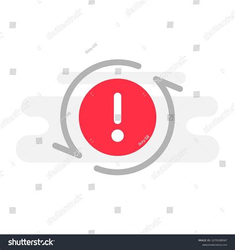 Alert Mark Failed Load Page Tap Stock Vector Royalty Free 2270108567
