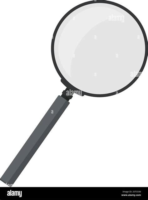 Magnifying Glass Isolated Research Science And Analysis Concept Stock