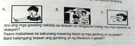 Solved Pahelp Po Thank You Po Tujuiiou Na Janong A B C Ano Ang Mga