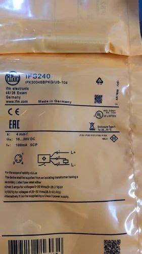 5 Mm Ifm Inductive Proximity Sensor Ifs240 24 V Pnp At ₹ 7997 Piece In Gurgaon