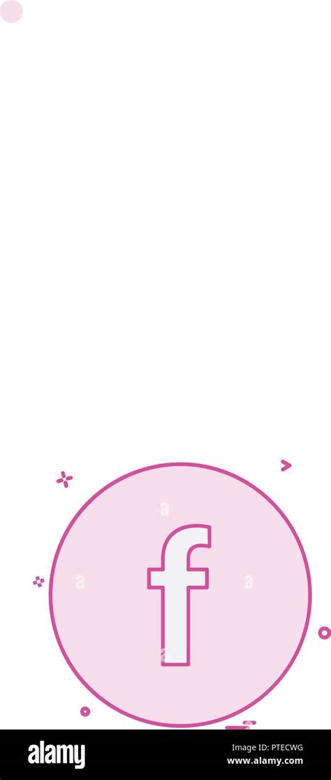 Facebook Icon Design Vector Stock Vector Image And Art Alamy
