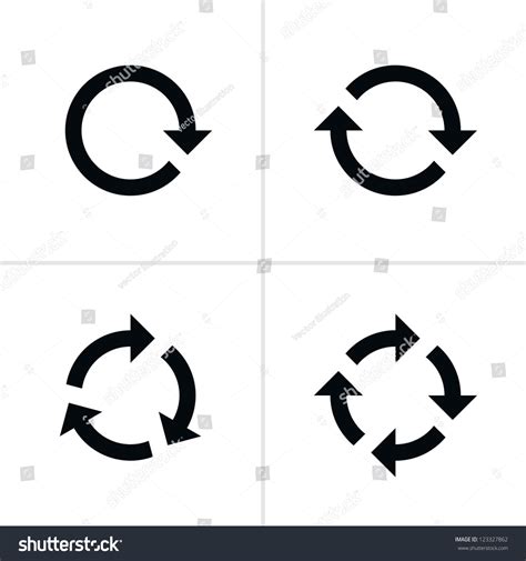 4 arrow pictogram refresh reload rotation loop sign set volume 02