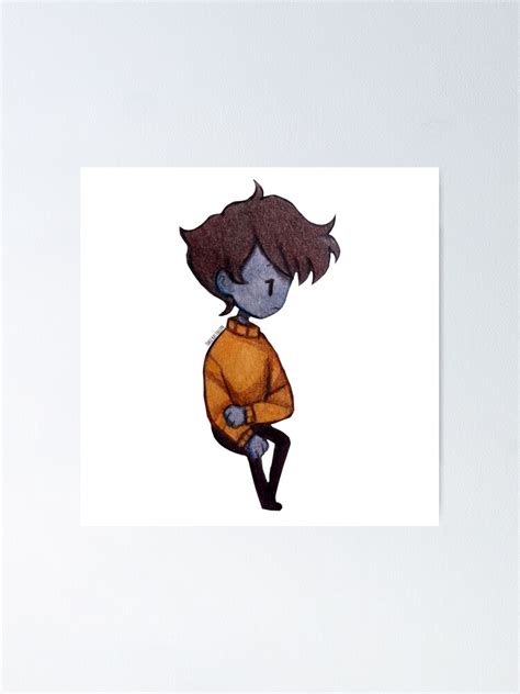Sad Chibi Ghostbur Poster By Taku Has Fallen Redbubble