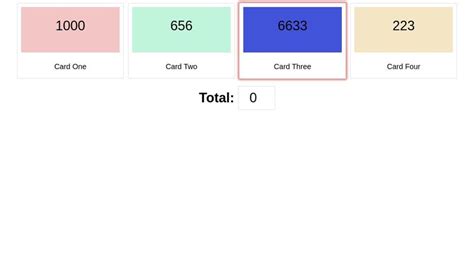 Card Select Js