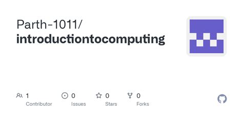 GitHub Parth 1011 Introductiontocomputing