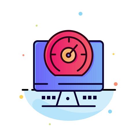 Compass Computer Timer Location Abstract Flat Color Icon Template