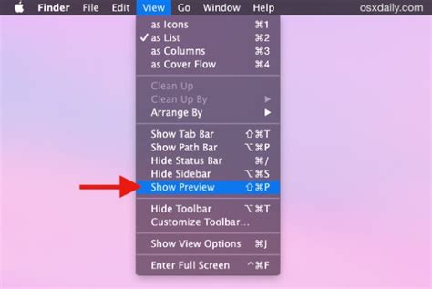 How To Show A Preview Panel In Every Finder Window Of Mac Os X