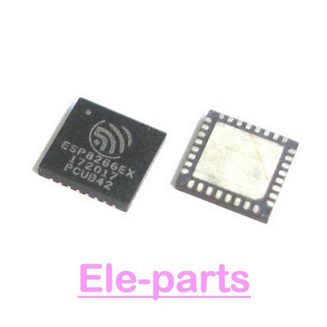 5 Pcs Esp8266ex Qfn 32 Esp8266 32 Bit Mcu And 24 Ghz Wi Fi Socs Ic Chip